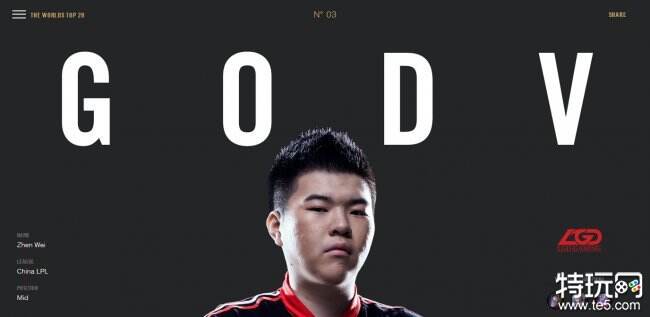 S5世界总决赛二十大选手：第三名GODV_特玩网LOL英雄联盟专区
